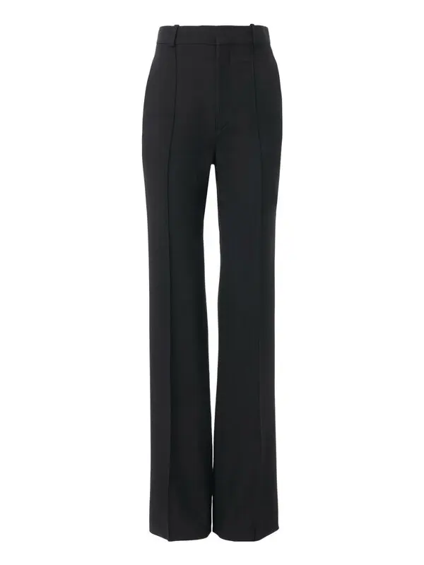 Chloé Virgin Wool Tailored Trousers - Black