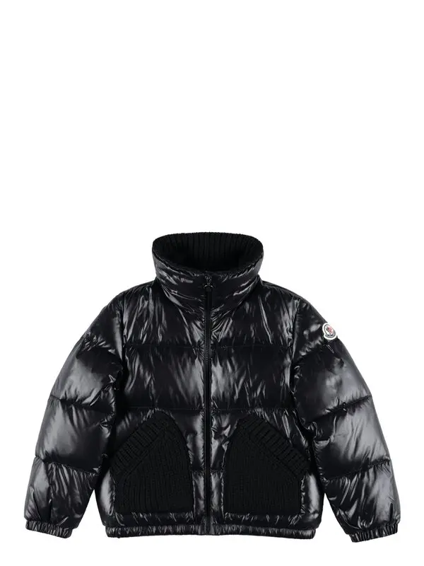 Moncler Logo Patch Padded Jacket - Black