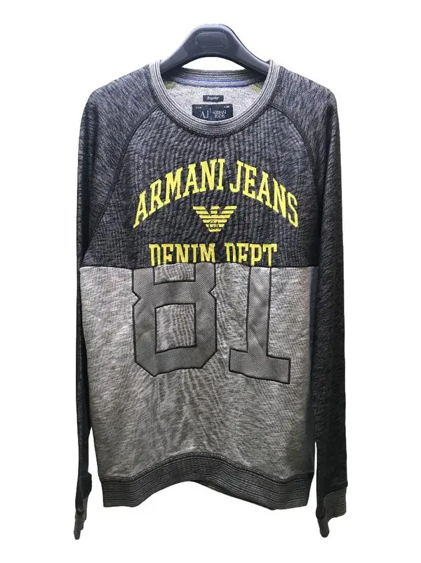 Emporio Armani Logo T-shirt With Round Neck And Long Sleeves - Black