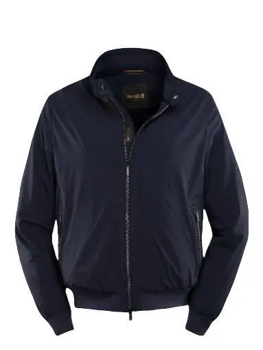 MOORER Zip-up High Neck Jacket - Black