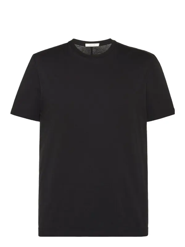 THE ROW Stitched Crew Neck T-shirt - Black