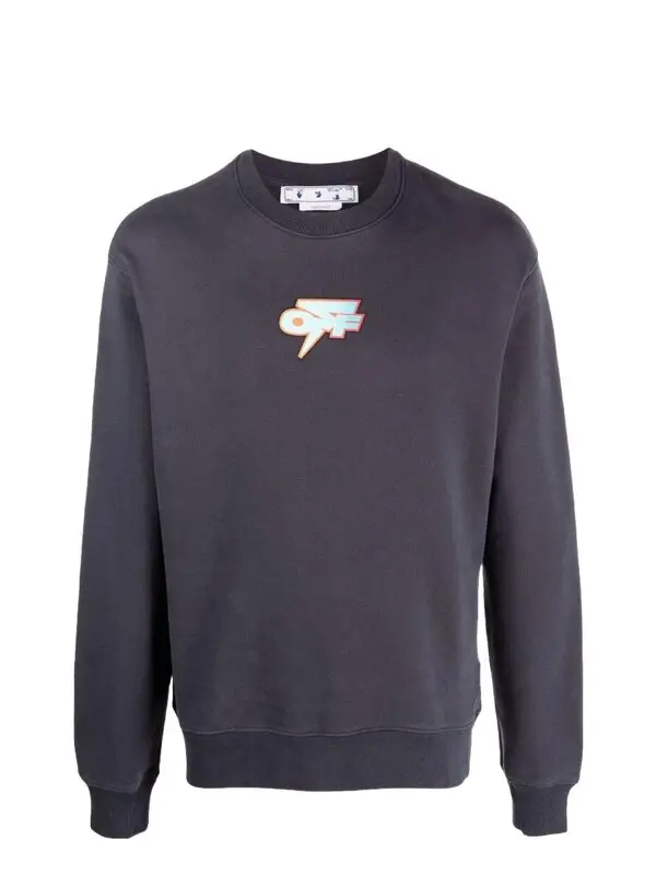 Off-White Thund Skate-print Sweatshirt - Black