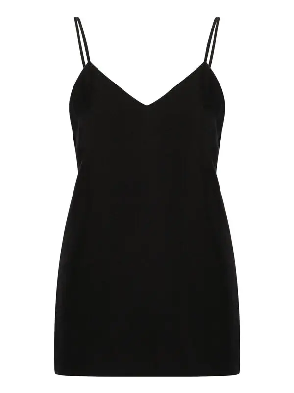 TOTEME V-neck Sleeveless Tank Top - Black