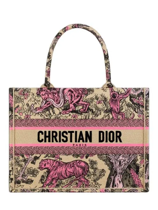 Dior Medium Riviera Book Tote - Lafite/candy Pink