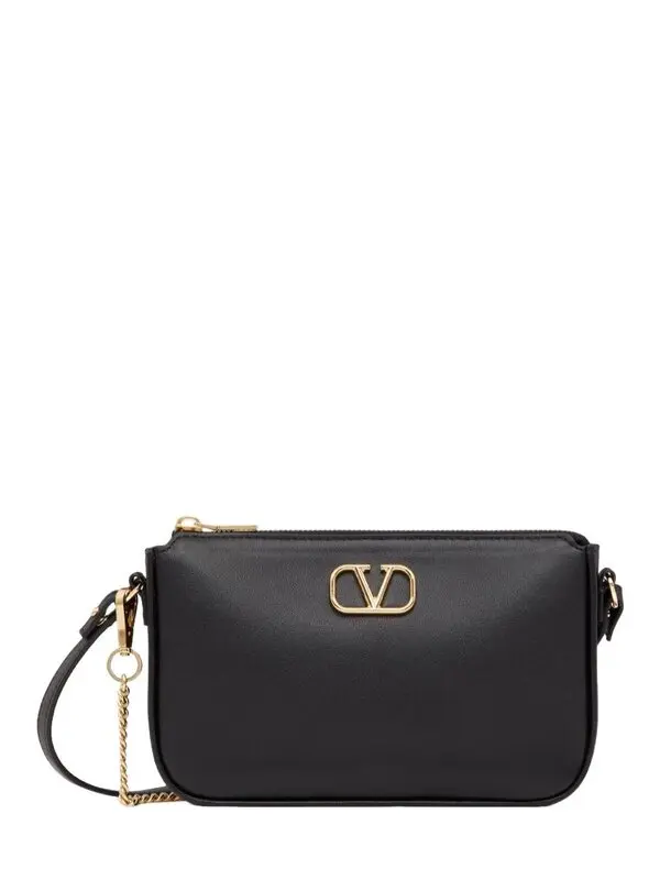 Valentino Garavani Vlogo Signature Zip-up Mini Crossbody Bag - Black