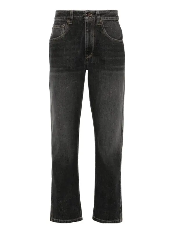 Brunello Cucinelli Straight-leg Jeans - Black