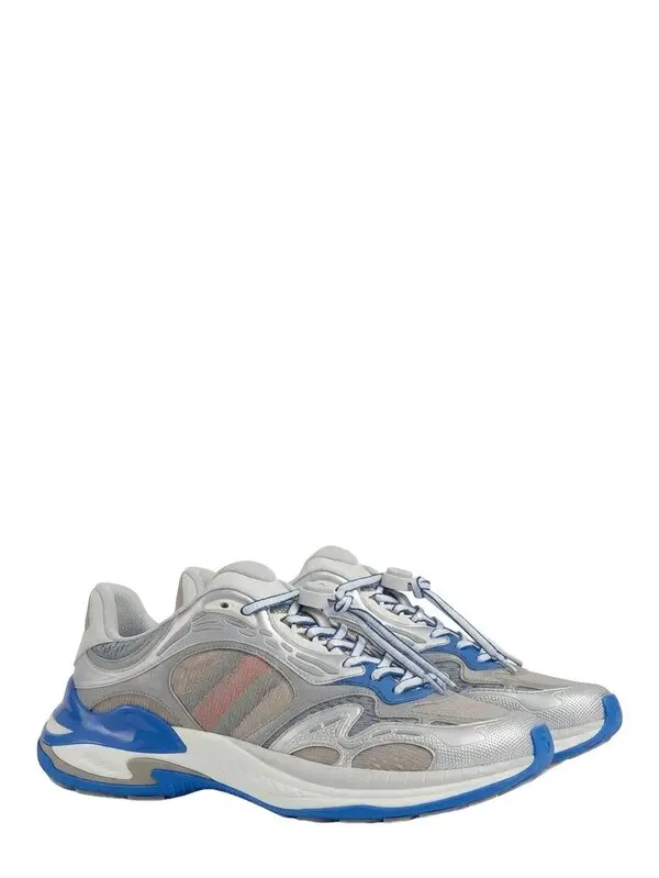 Gucci 2.0 Mesh Low-top Sneakers - Grey And Blue