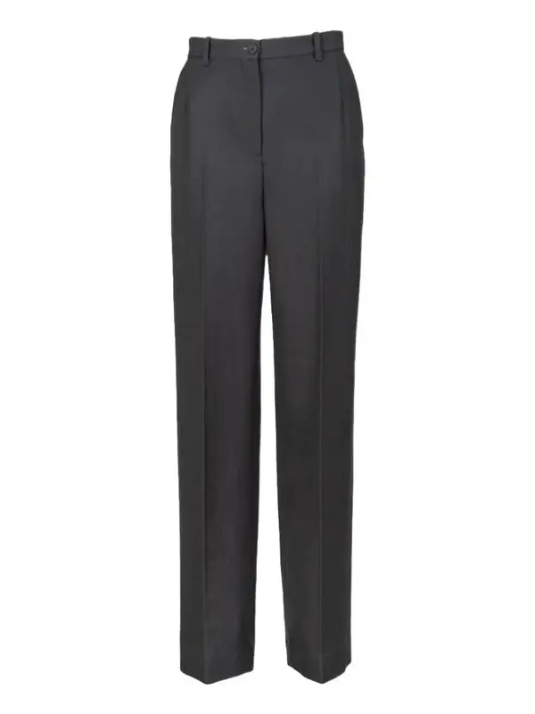 THE ROW Straight Leg Trousers - Black