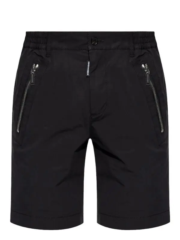 Dsquared2 Icon Printed Knee-length Shorts - Black
