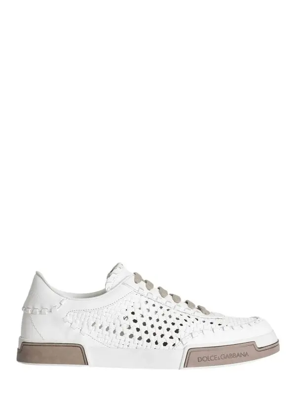 Dolce & Gabbana Interwoven Sneakers - White