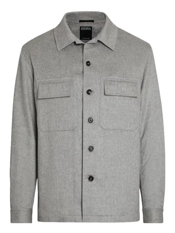 Zegna Long-sleeved Shirt - Grey