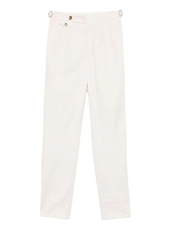 Brunello Cucinelli Pleated Trousers - White