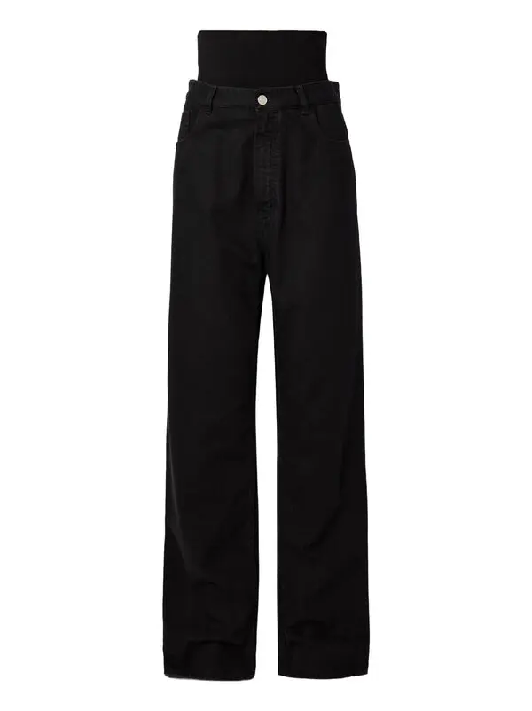 Alaïa Knitted Jeans - Black