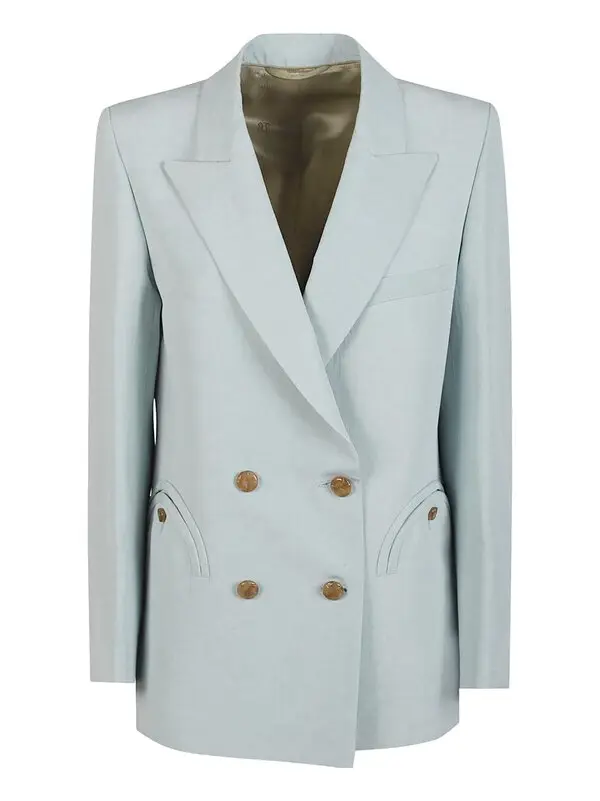 BLAZÉ MILANO Double-breasted Suit Jacket - Green