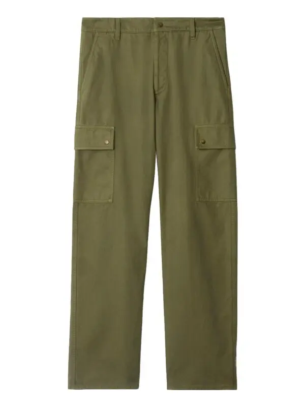 Burberry Gabardine Cargo Trousers - Wreath