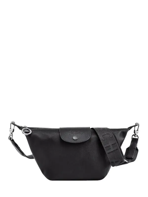 Longchamp Extra Small Le Pliage Zipped Crossbody Bag - Black