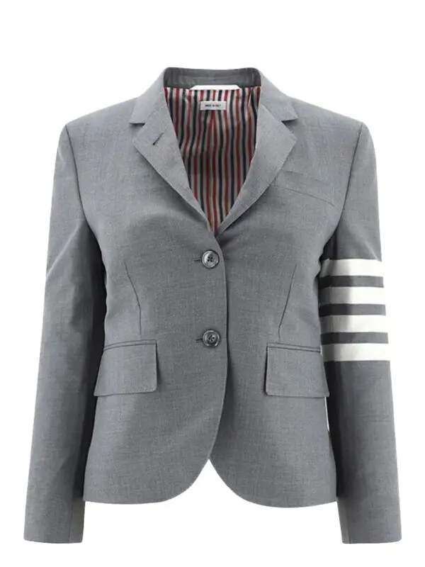 Thom Browne 4-bar Long Sleeve Blazer - Medium Gray