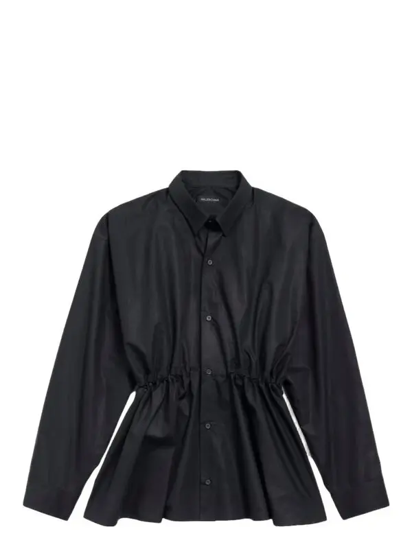 Balenciaga Hourglass Shirt Dress - Black