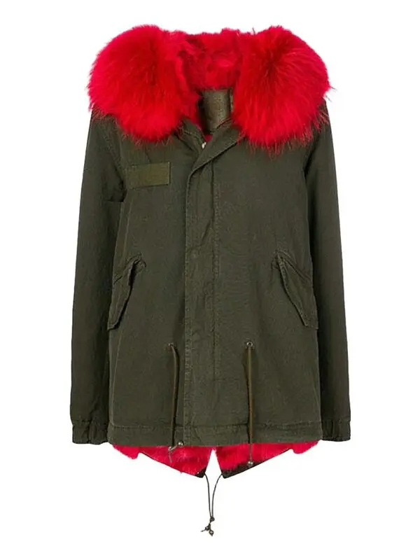 MR  MRS ITALY Mr & Mrs Italy Lapel Parker Coat - Green