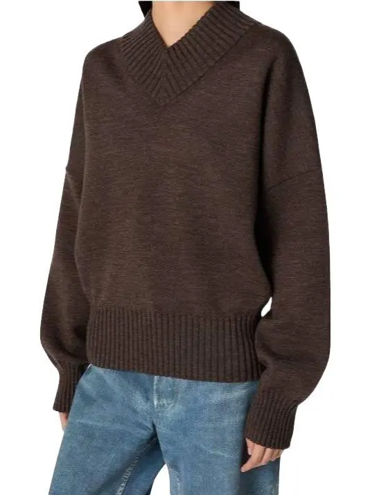 Bottega Veneta Double Cotton Jumper - Dark Chestnut