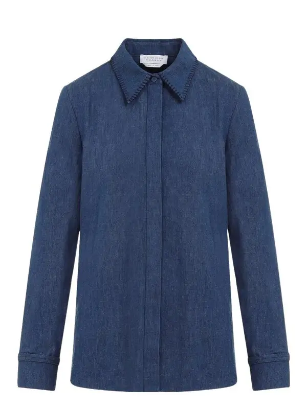 Gabriela Hearst Long Sleeve Shirt - Blue
