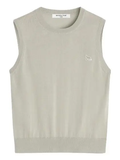 Maison Kitsuné Sleeveless Crew Neck Top - Tea Leaf