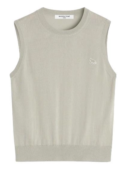 Maison Kitsuné Sleeveless Crew Neck Top - Tea Leaf