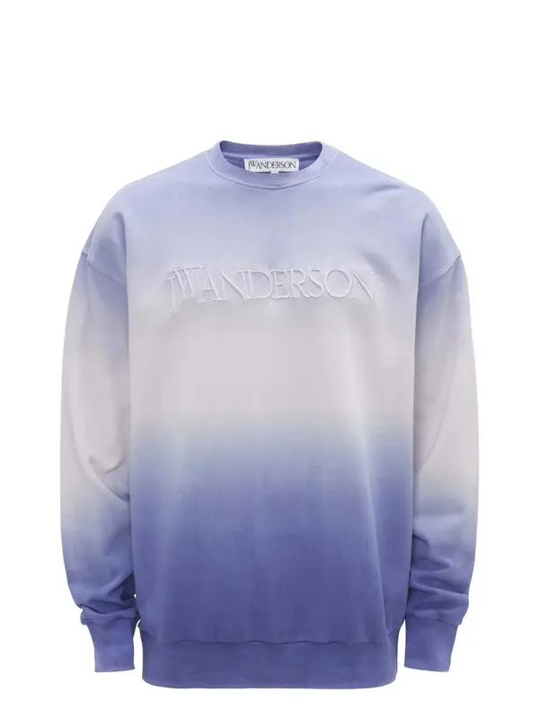 J.W.ANDERSON Jw Anderson Gradient Effect Crewneck Sweatshirt - Blue