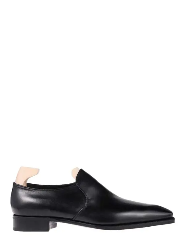 John Lobb Pointed Toe Loafer - Black