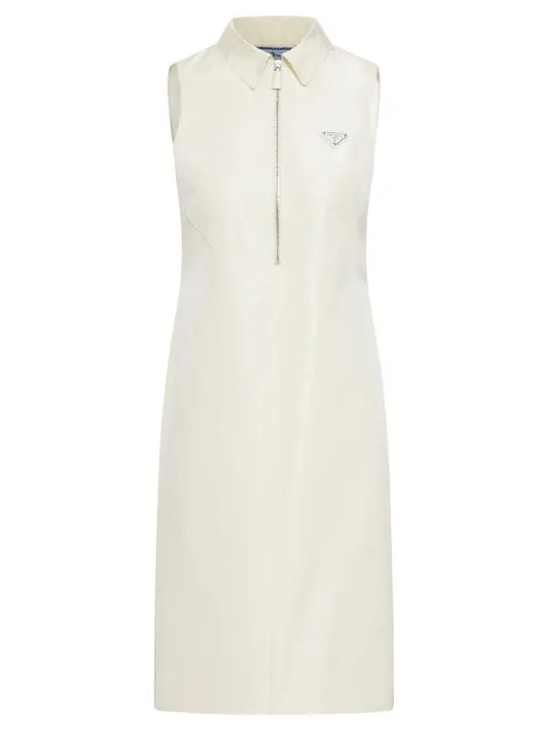 Prada Sleeveless Midi Dress - Ivory