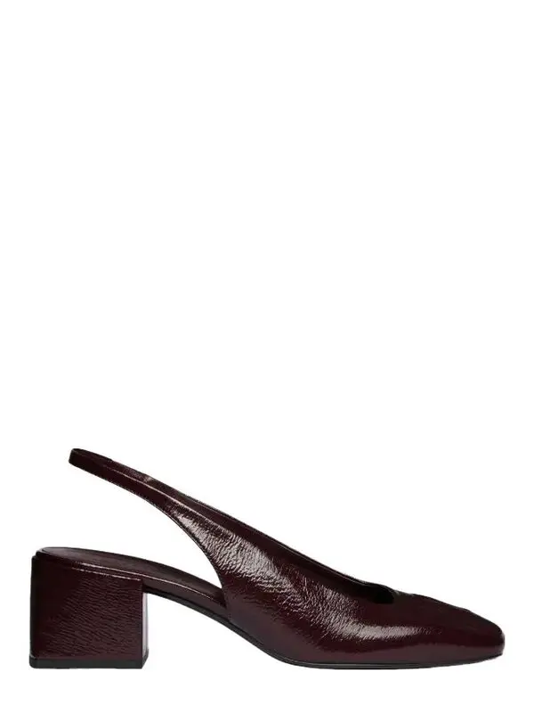 COURREGES 55mm Slingback Block-heel Shoes - Black