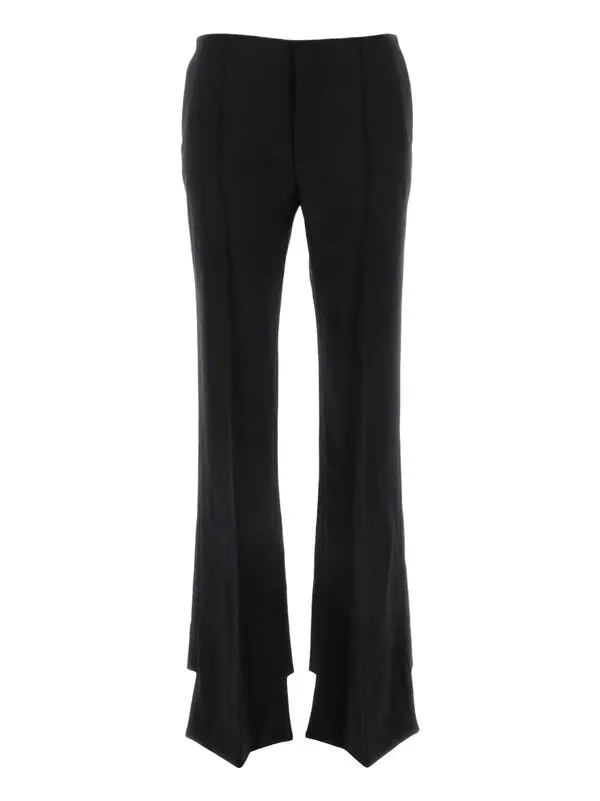 Chloé Low-waisted Flared Trousers - Black