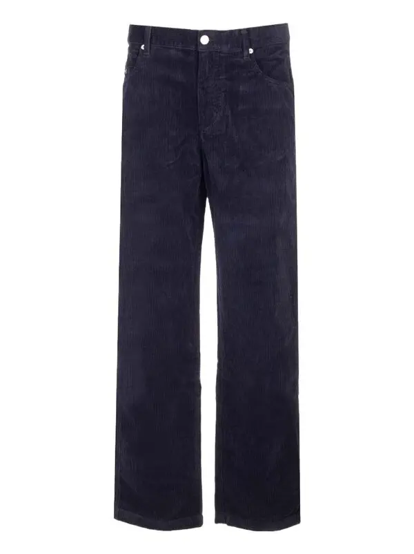Isabel Marant Étoile Jorje Straight Leg Corduroy Pants - Black