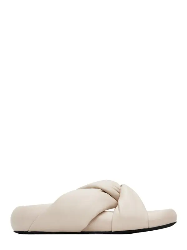 Marni Twisted Detail Slip-on Sandals - Nude