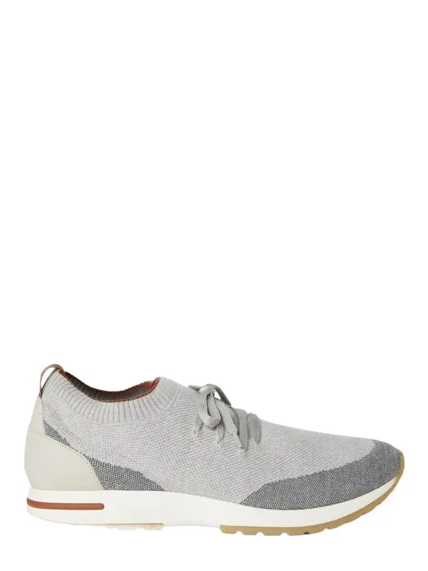 Loro Piana Flexy Walk Sneakers With Kummel Trim - Gray