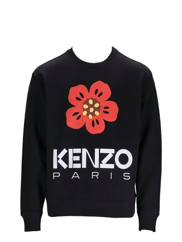 Kenzo Boke Flower Crewneck Sweatshirt - Black