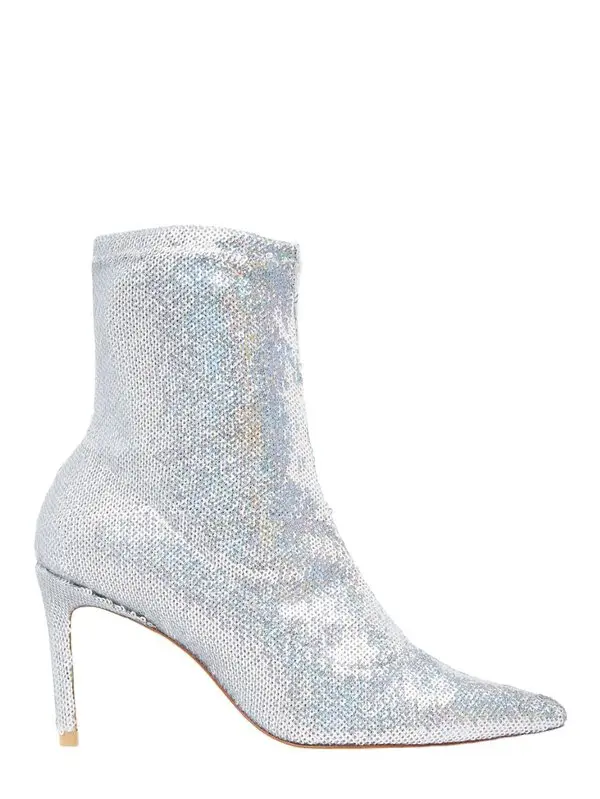 STUART WEITZMAN Holographic-effect Stiletto Boots - White