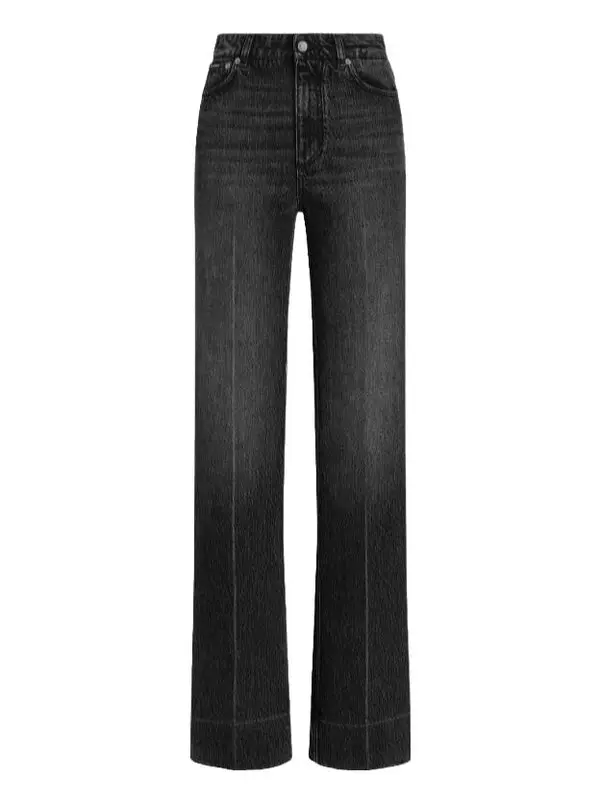 Dolce & Gabbana Straight Leg Jeans - Black