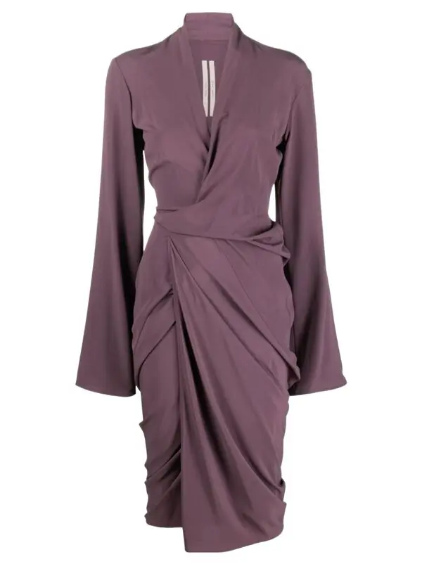 Rick Owens Long-sleeve Draped Dress - No