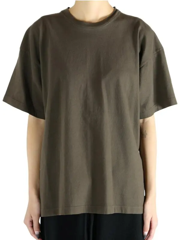 THE ROW Short Sleeve Boxy Top - Green