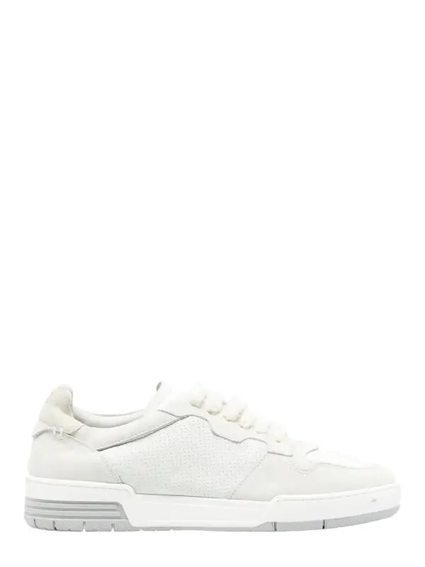 Eleventy Round Toe Low-top Sneakers - White