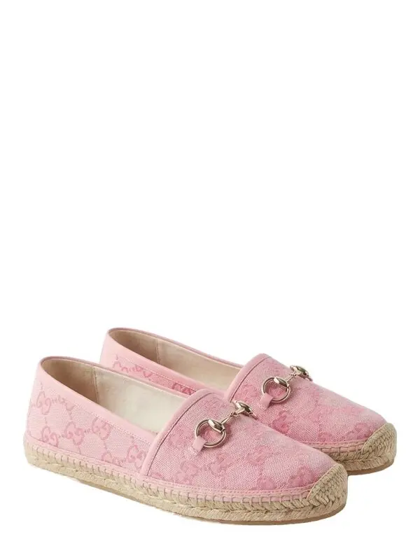 Gucci Horsebit Espadrilles - Pink