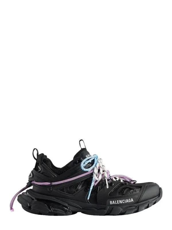 Balenciaga Track Trail Lace-up Sneakers - Black/pink/blue/beige