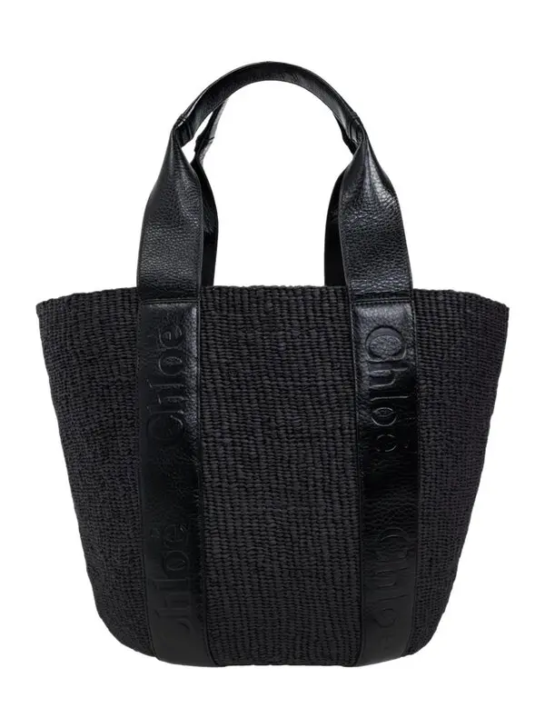 Chloé Woody Large Tote Bag - Black