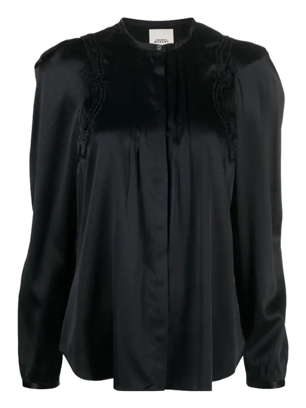 Isabel Marant Étoile Lace-detailed Crewneck Blouse - Black