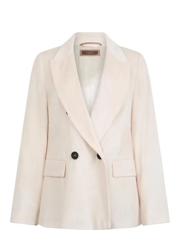 Peserico Long Sleeved Double Breasted Jacket - Pink