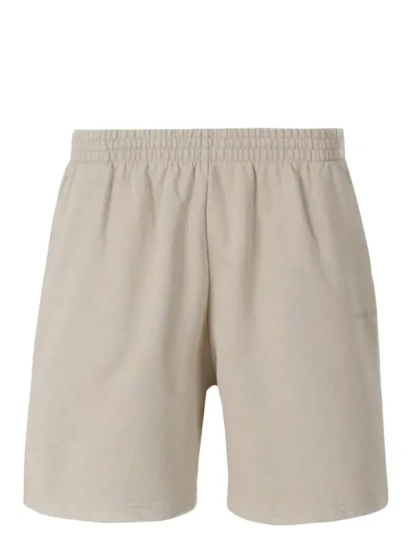 Balenciaga Logo Embroidered Bermuda Shorts - Nude