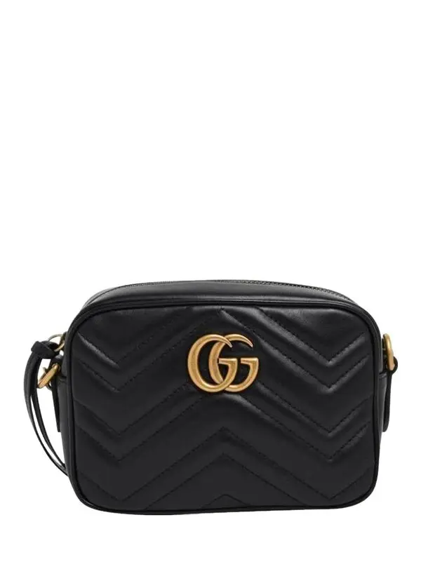 Gucci Gg Marmont Matelassé Mini Bag - Black