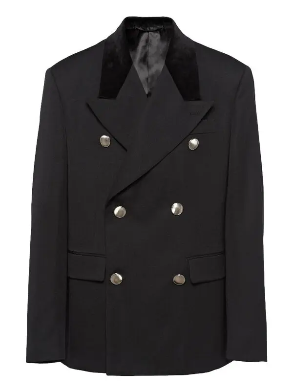 Prada Double-breasted Tailored Blazer - Black