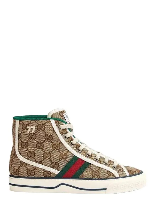 Gucci Tennis 1977 High-top Sneakers - Brown